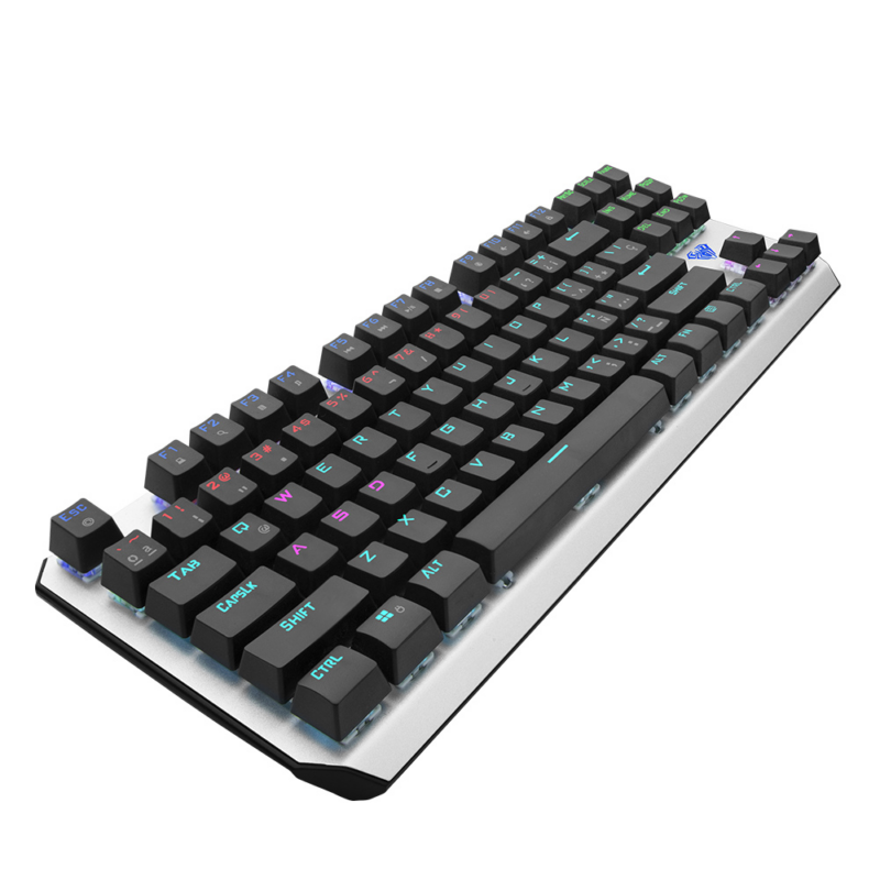 Teclado Mecánico TKL Aula F2067 Switch Azul Rainbow – Dopitec
